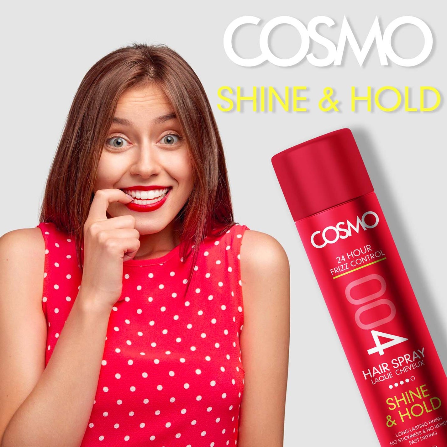 COSMO HAIR SPRAY - SHINE & HOLD 400ML – COSMO Online Shop